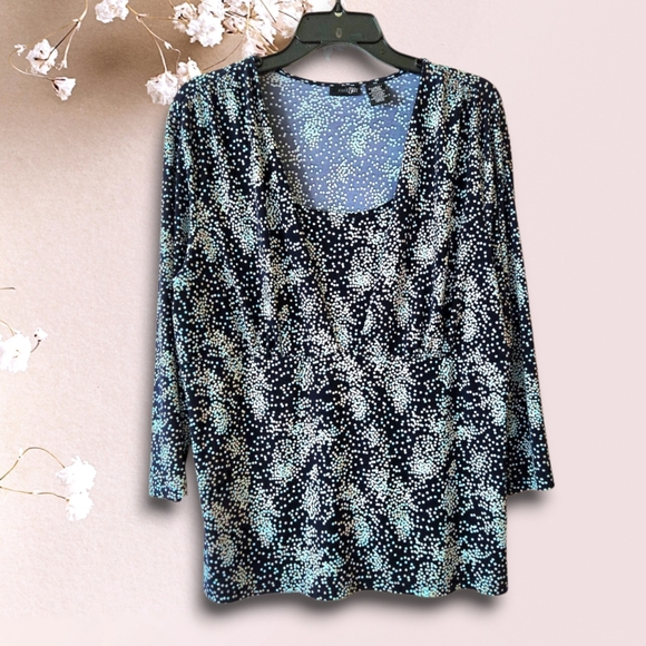 East 5th | Tops | East 5th Tunic Top Plunge Neck Line W Modesty Panel ...